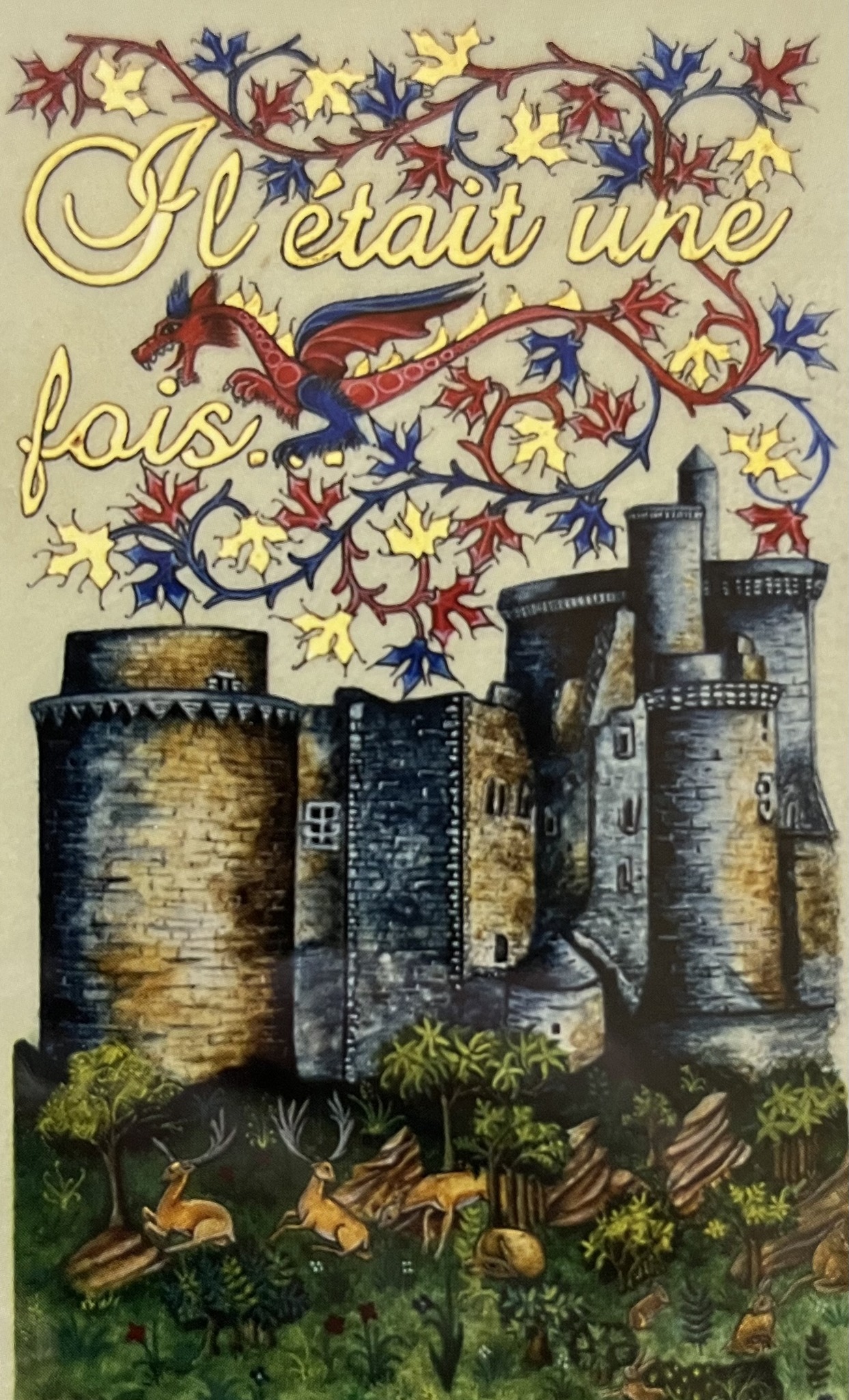 Enluminure au château de Bonaguil